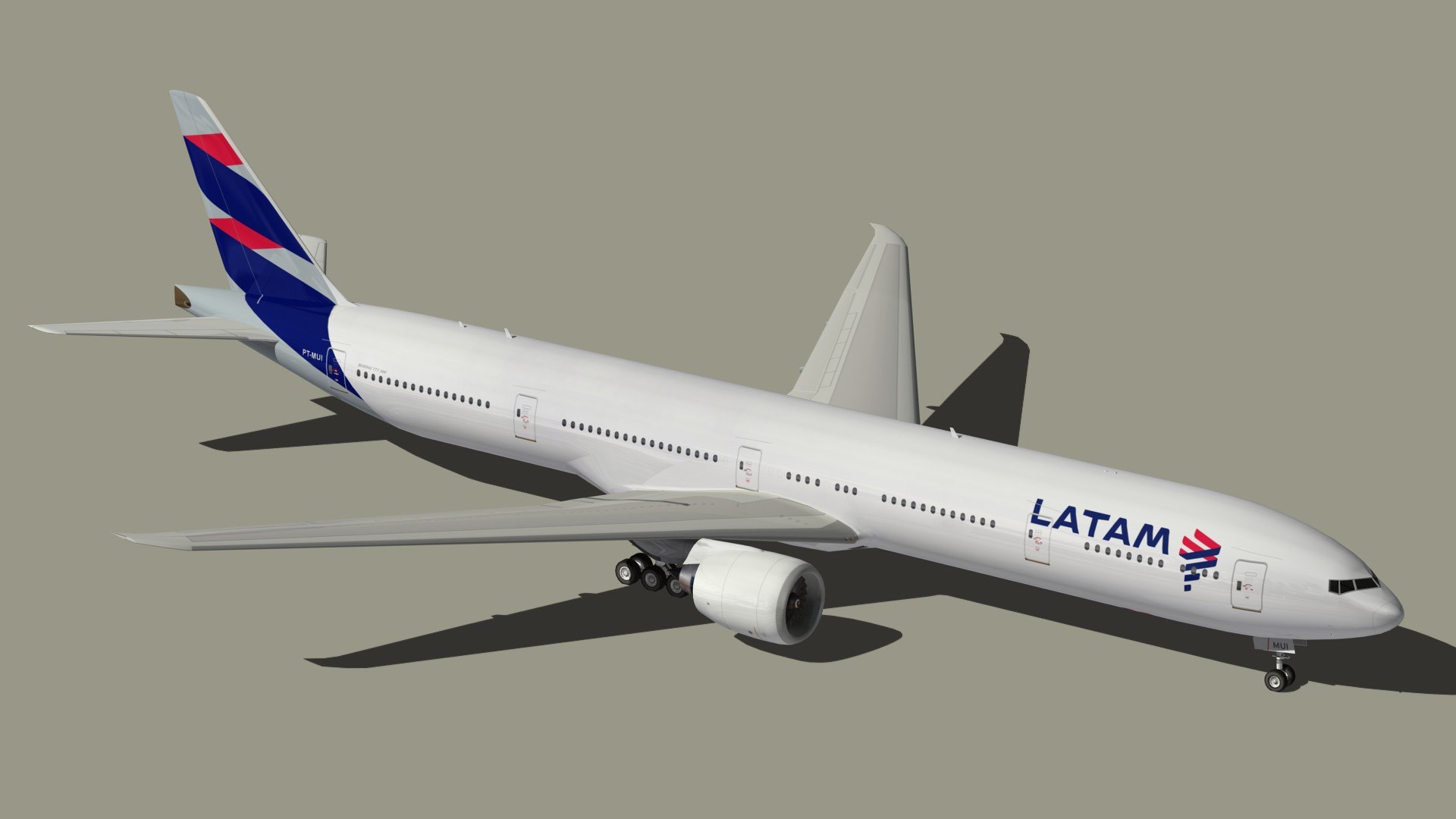 3D Boeing 777 300ER Latam Model - TurboSquid 2162689