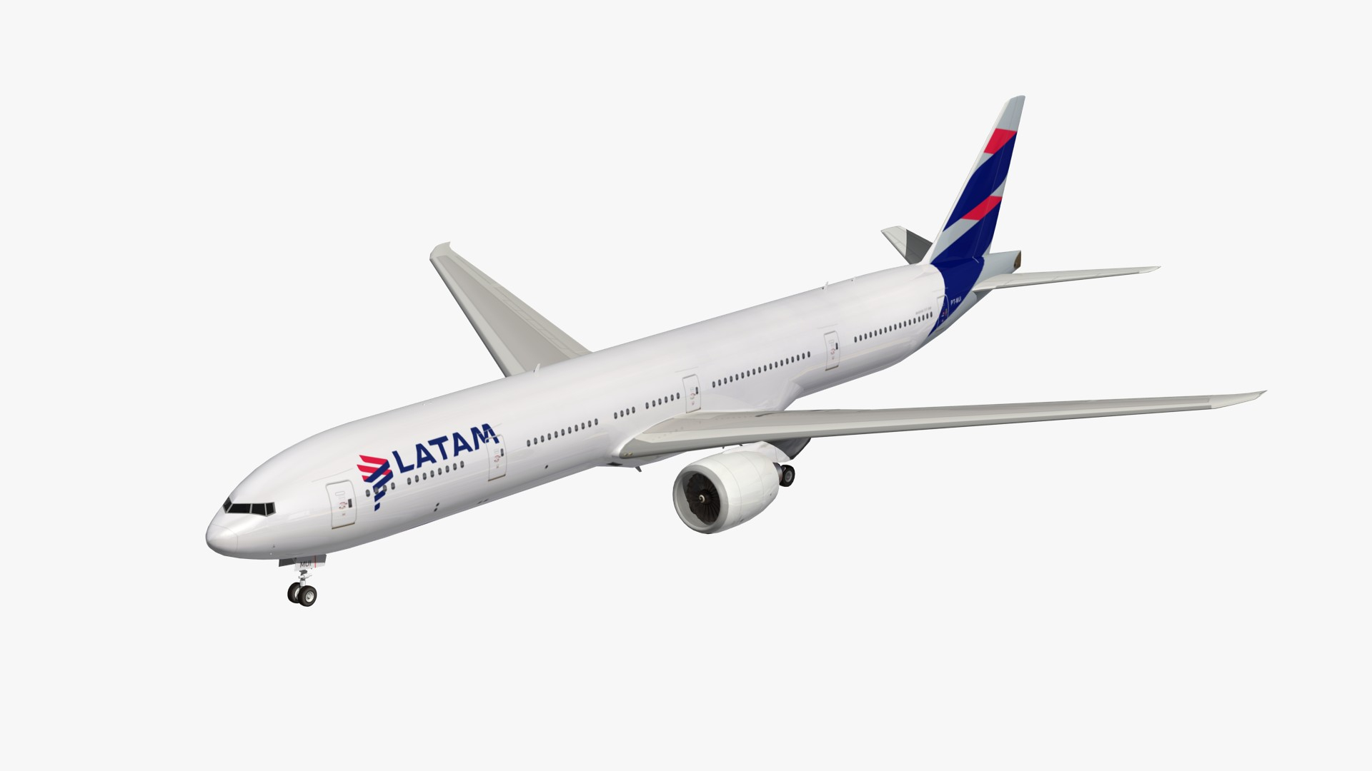 3D Boeing 777 300ER Latam Model - TurboSquid 2162689
