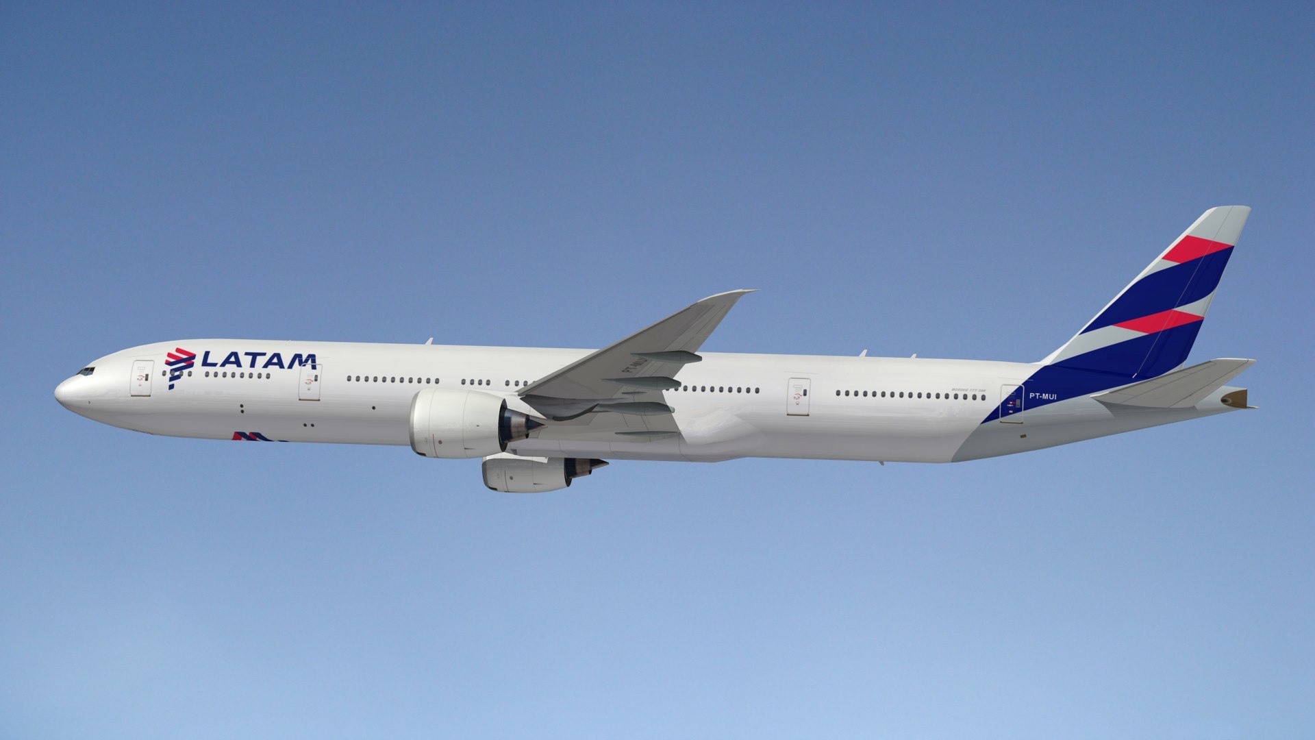 3D Boeing 777 300ER Latam Model - TurboSquid 2162689