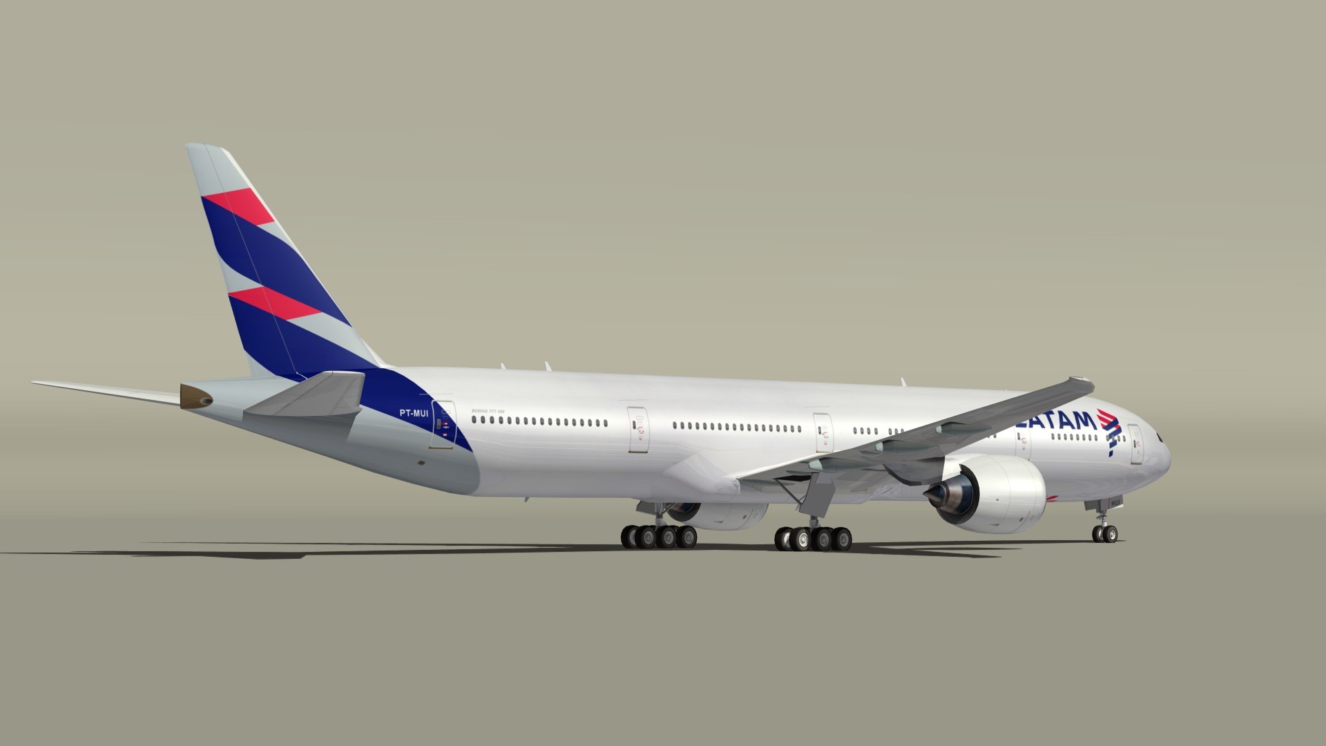 3D Boeing 777 300ER Latam Model - TurboSquid 2162689