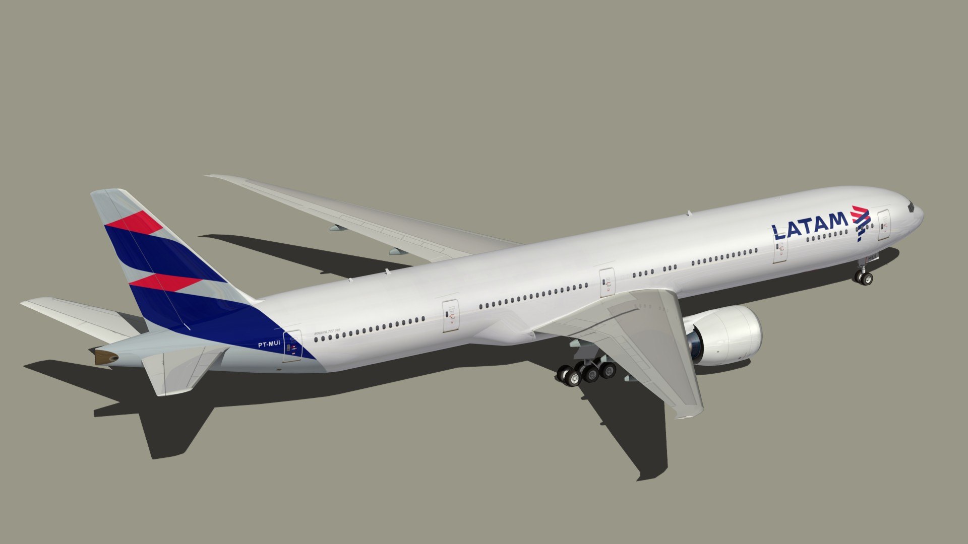 3D Boeing 777 300ER Latam Model - TurboSquid 2162689