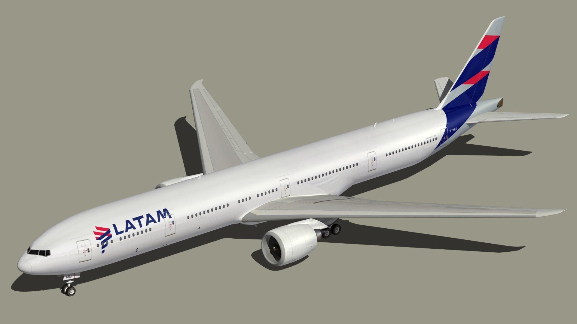3D Boeing 777 300ER Latam Model - TurboSquid 2162689