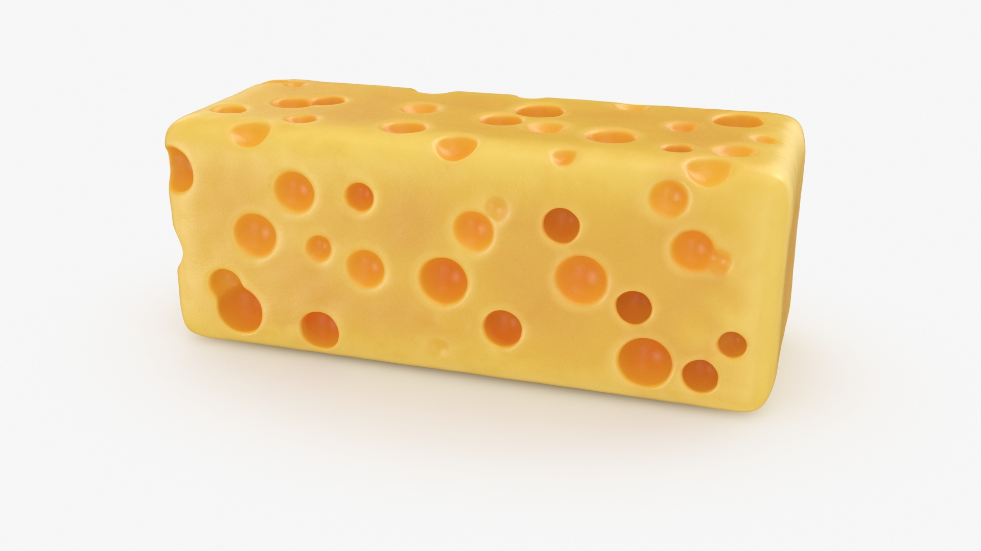 Stylized Cheese Block 3D Model - TurboSquid 2324032