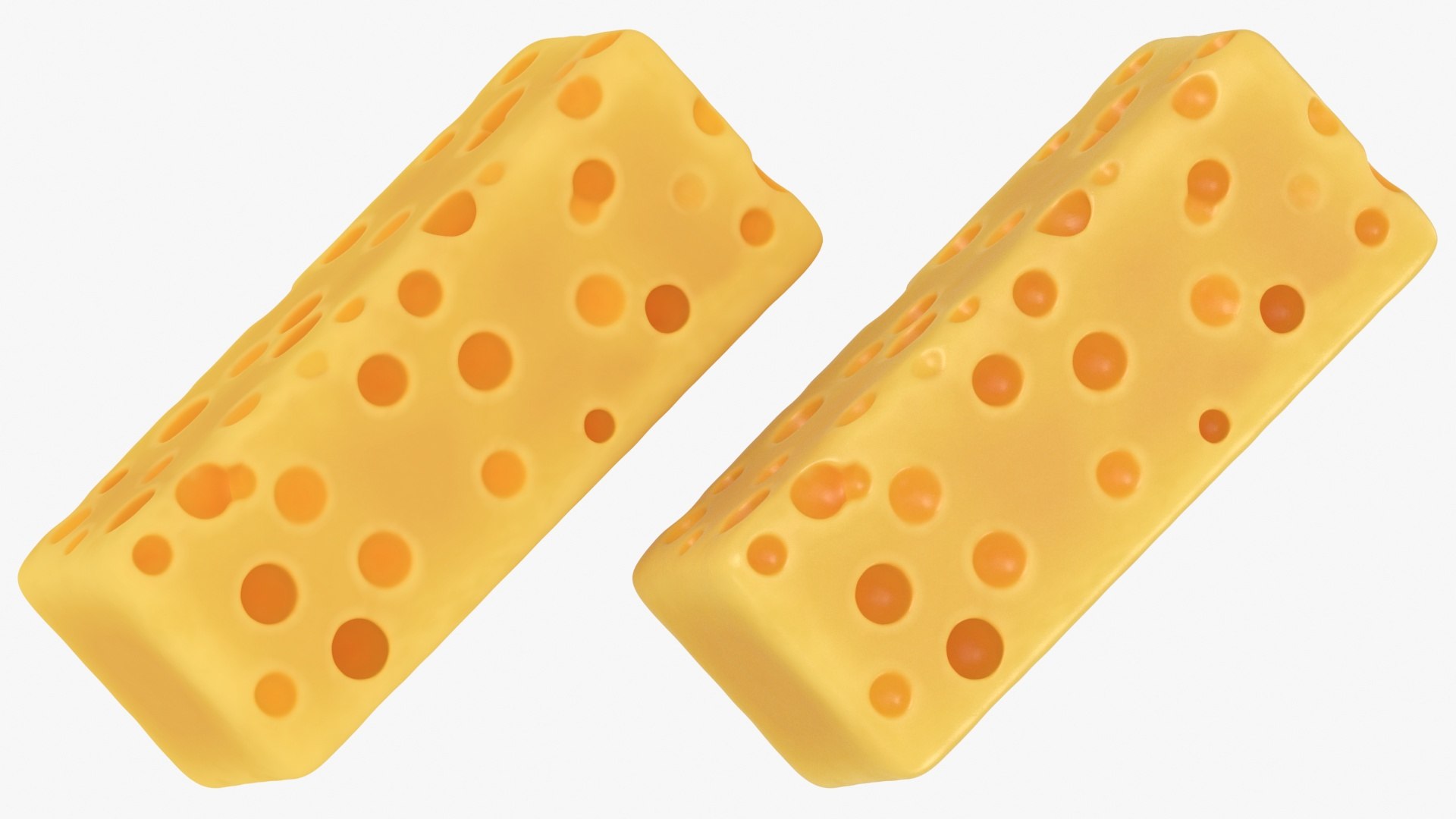 Stylized Cheese Block 3D Model - TurboSquid 2324032