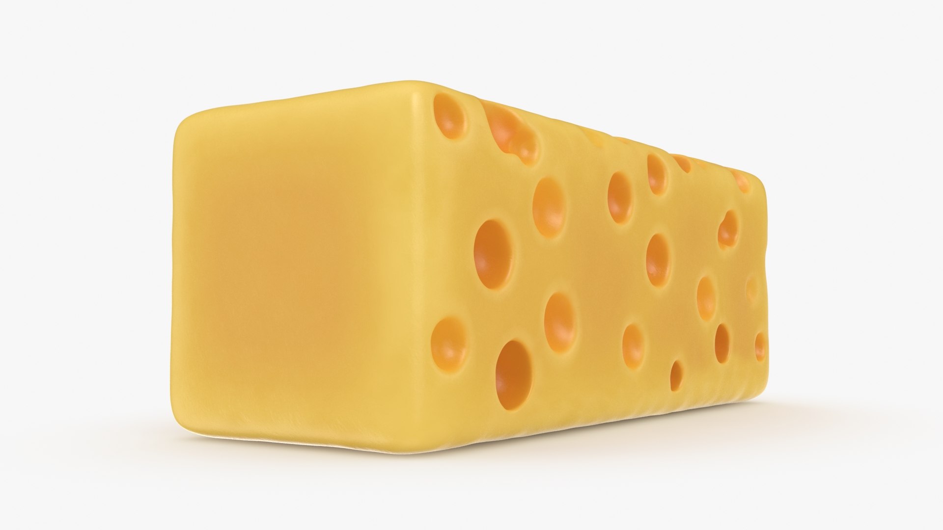 Stylized Cheese Block 3D Model - TurboSquid 2324032