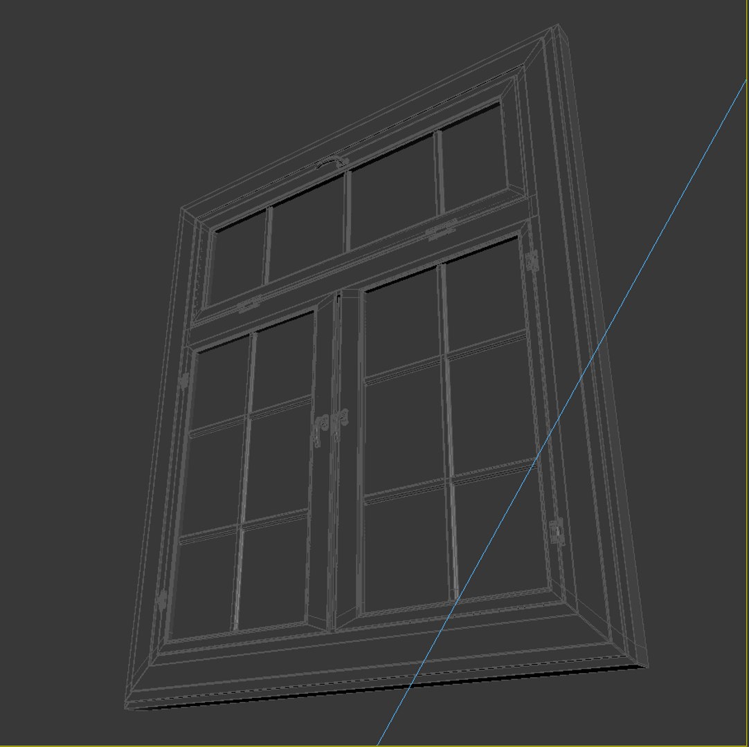 Old Window 3d C4d