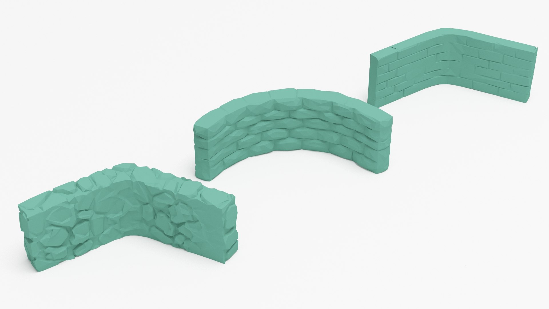 Walls Low Poly Model - TurboSquid 1946694