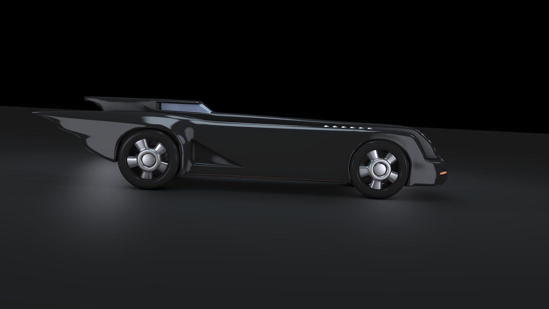 Batman The Animated Series - Batmobile 3D Model - TurboSquid 2283621
