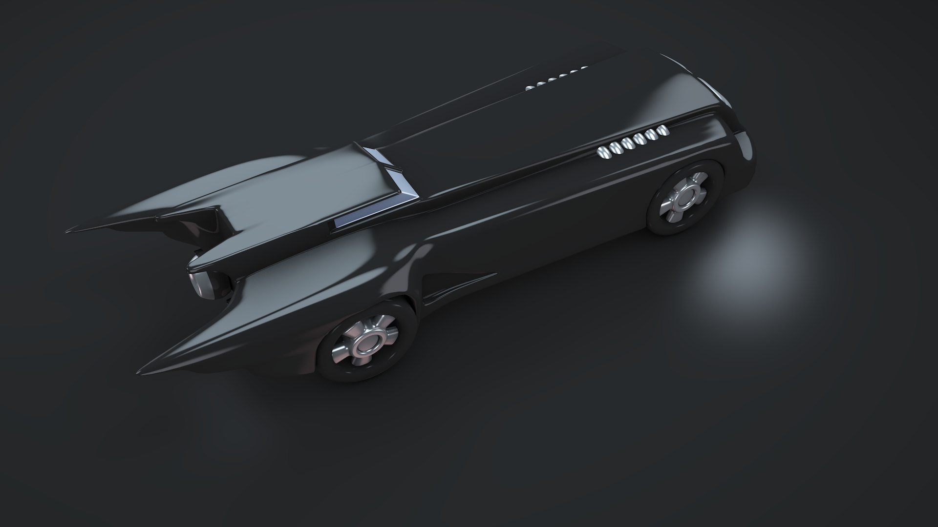 Batman The Animated Series - Batmobile 3D Model - TurboSquid 2283621