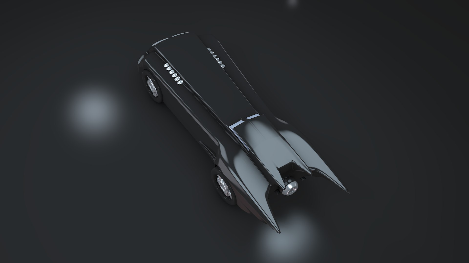 Batman The Animated Series - Batmobile 3D Model - TurboSquid 2283621