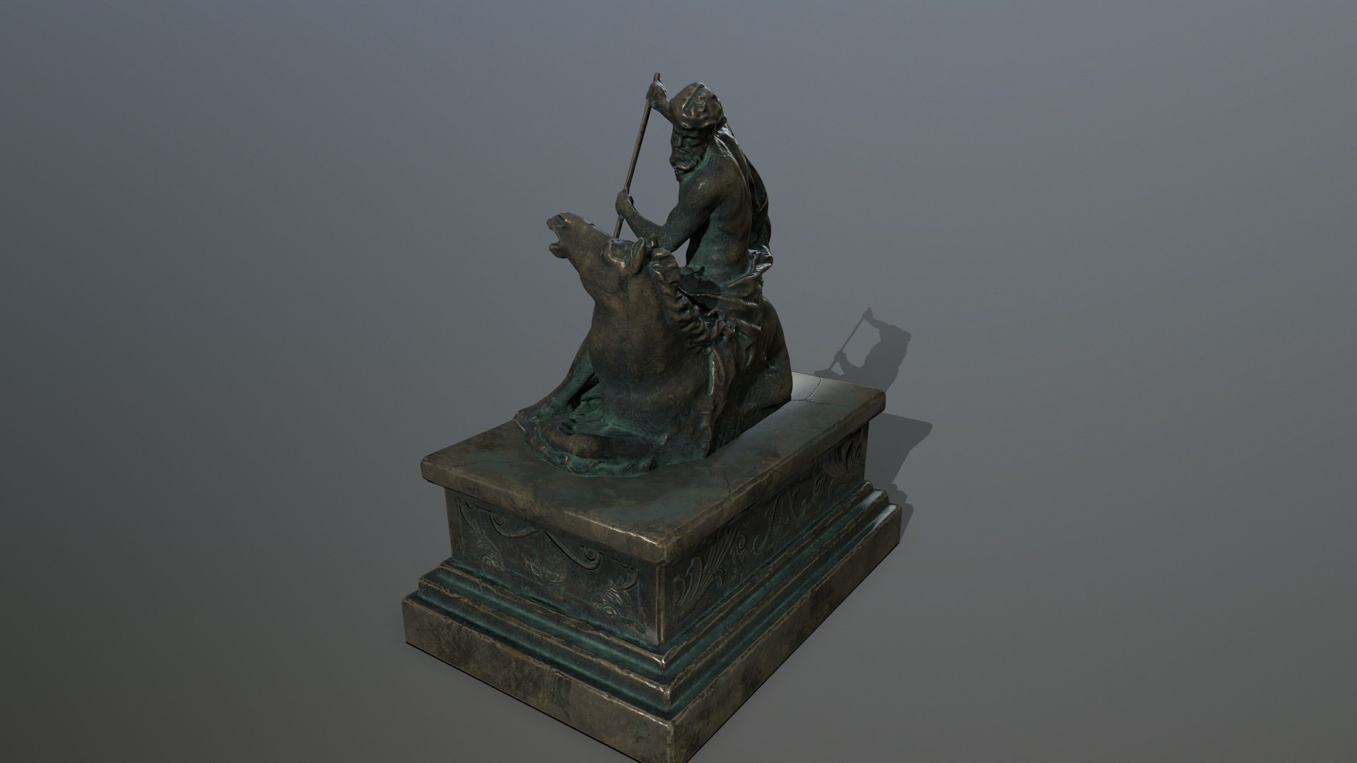 Neptune Statue 3D Model - TurboSquid 1394951