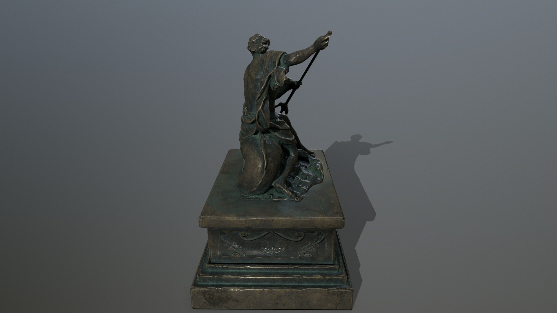 Neptune Statue 3D Model - TurboSquid 1394951