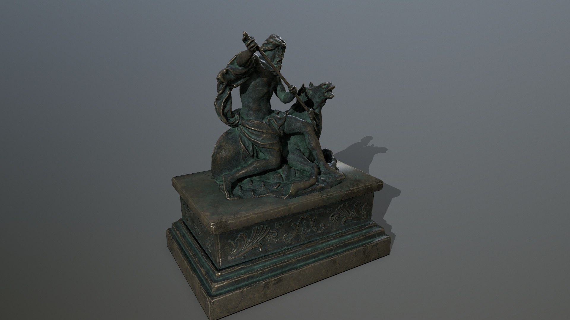 Neptune Statue 3D Model - TurboSquid 1394951
