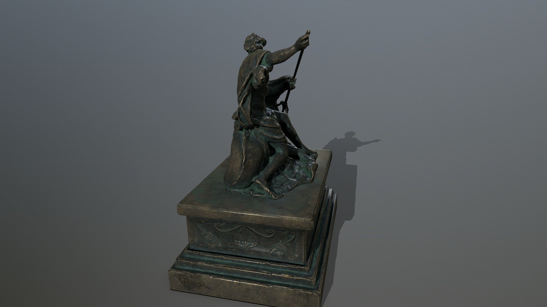 Neptune Statue 3D Model - TurboSquid 1394951