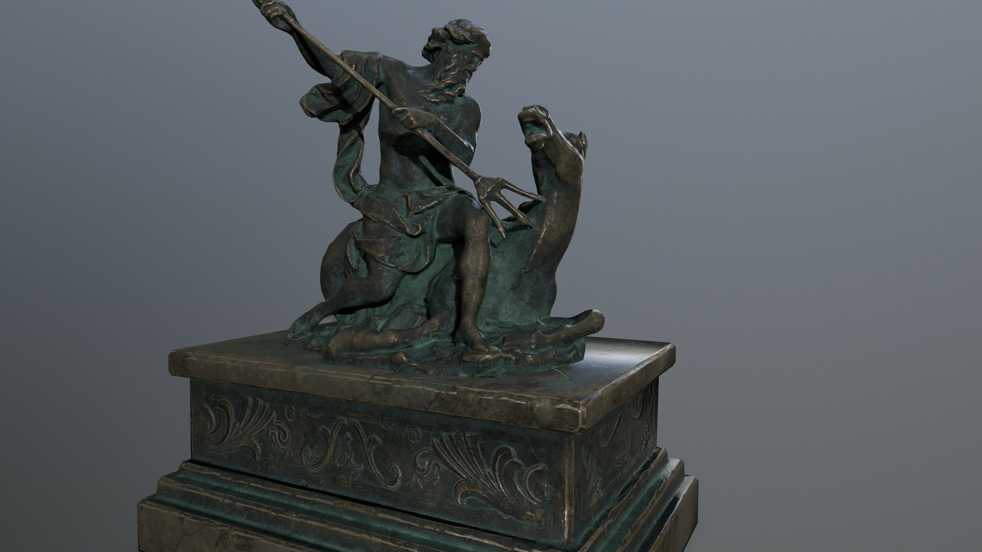Neptune Statue 3D Model - TurboSquid 1394951