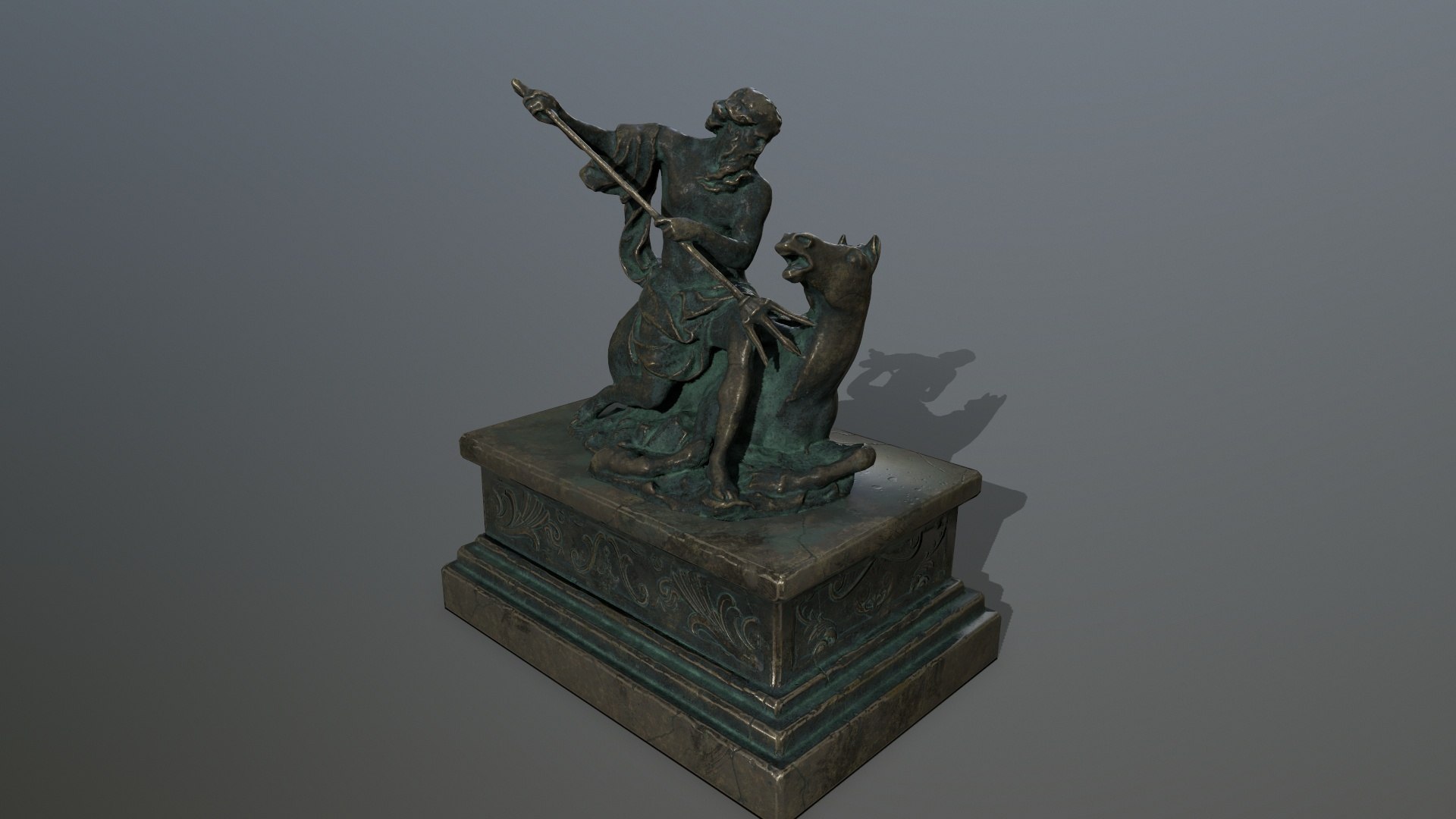 Neptune Statue 3D Model - TurboSquid 1394951