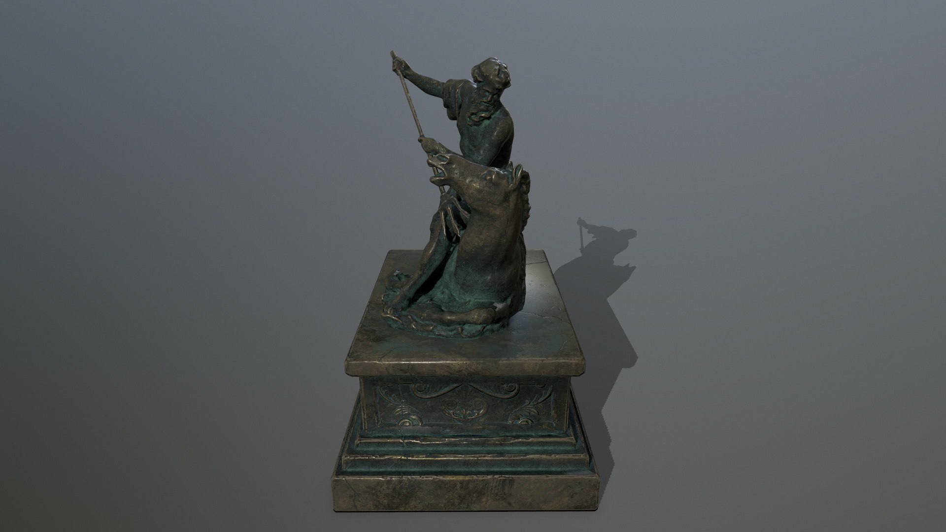 Neptune Statue 3D Model - TurboSquid 1394951