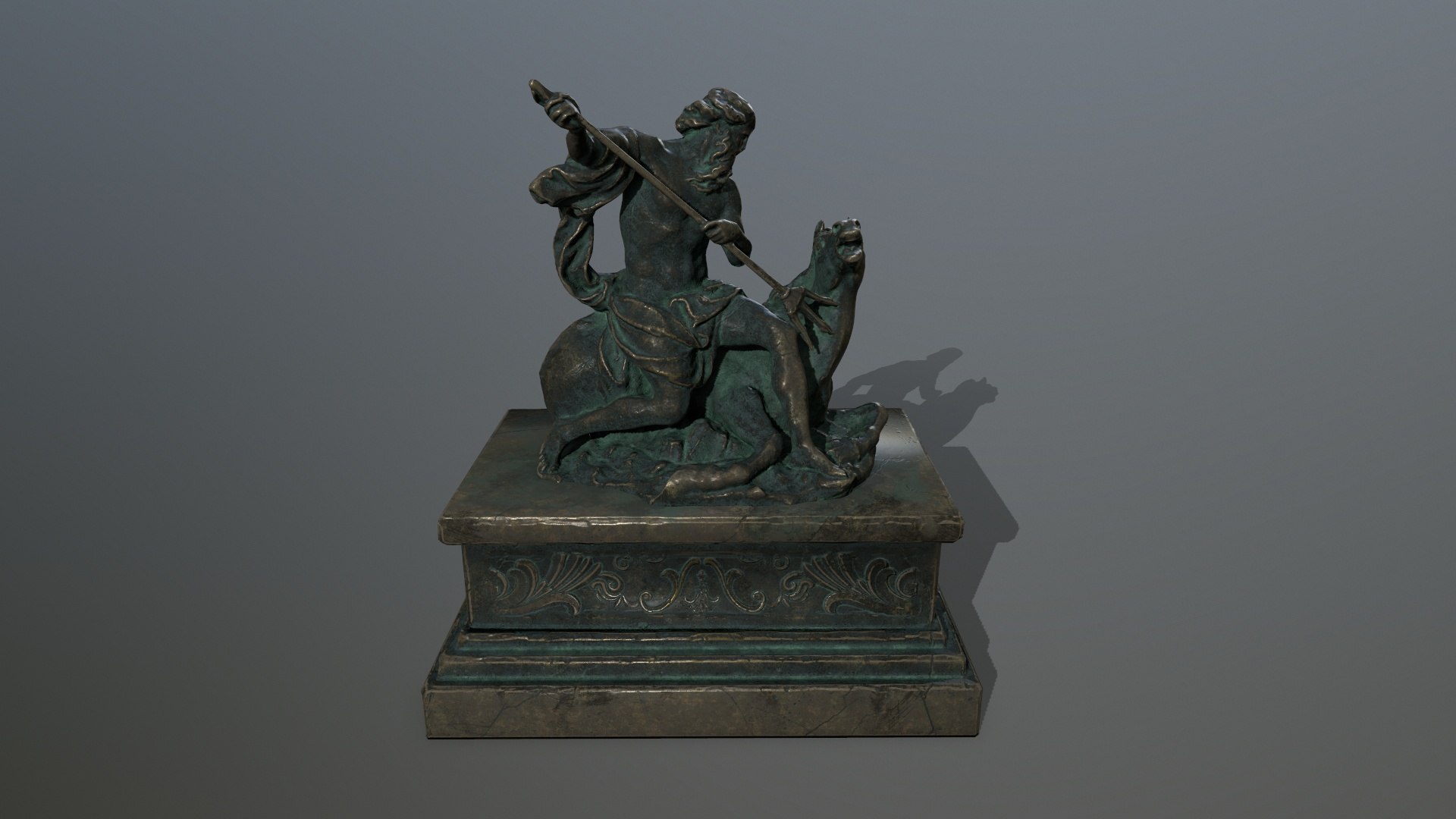 Neptune Statue 3D Model - TurboSquid 1394951