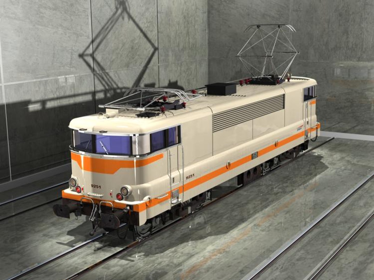 Sncf Locomotive 3d Model