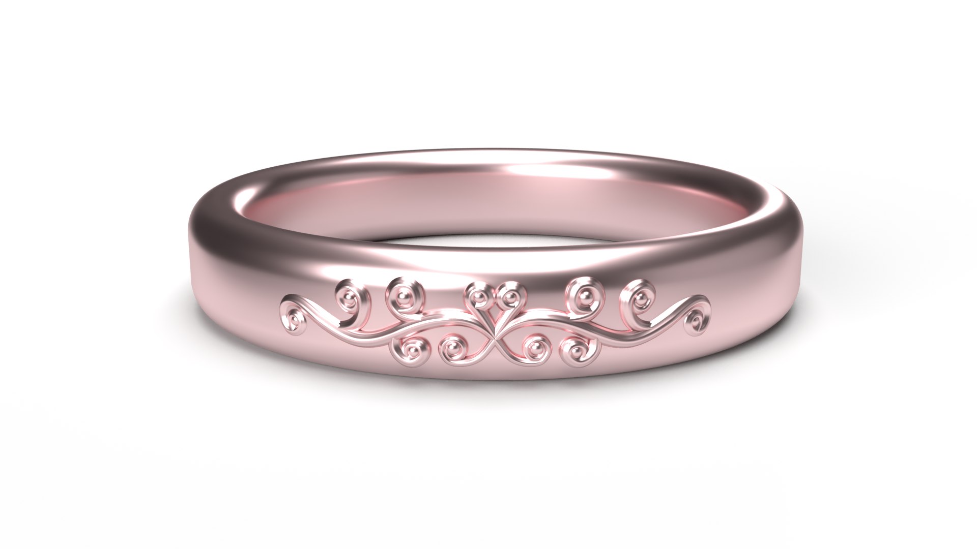 3D Model Rose Gold Ring - TurboSquid 1902097