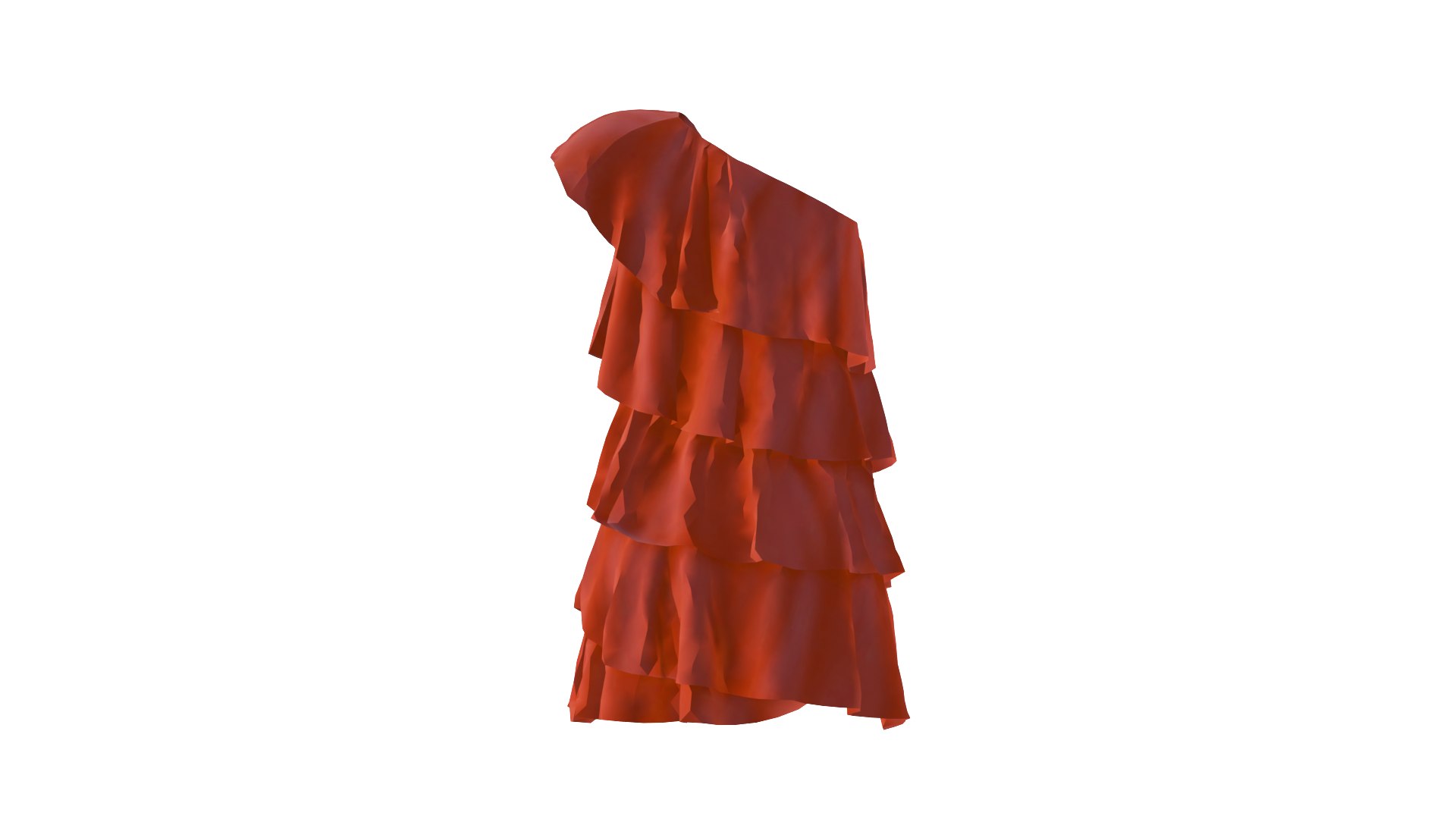 Fairy Ruffle Dress 3D Model Low Poly 3D - TurboSquid 2286710
