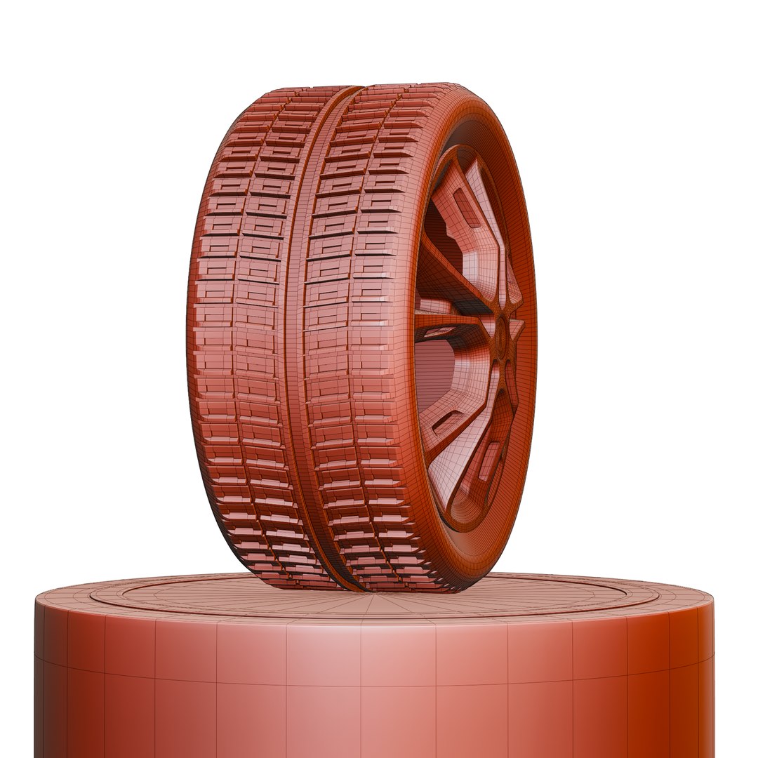 3D Realistic Wheel 3D Model 4K PBR Texture High Quality Game Ready Low ...