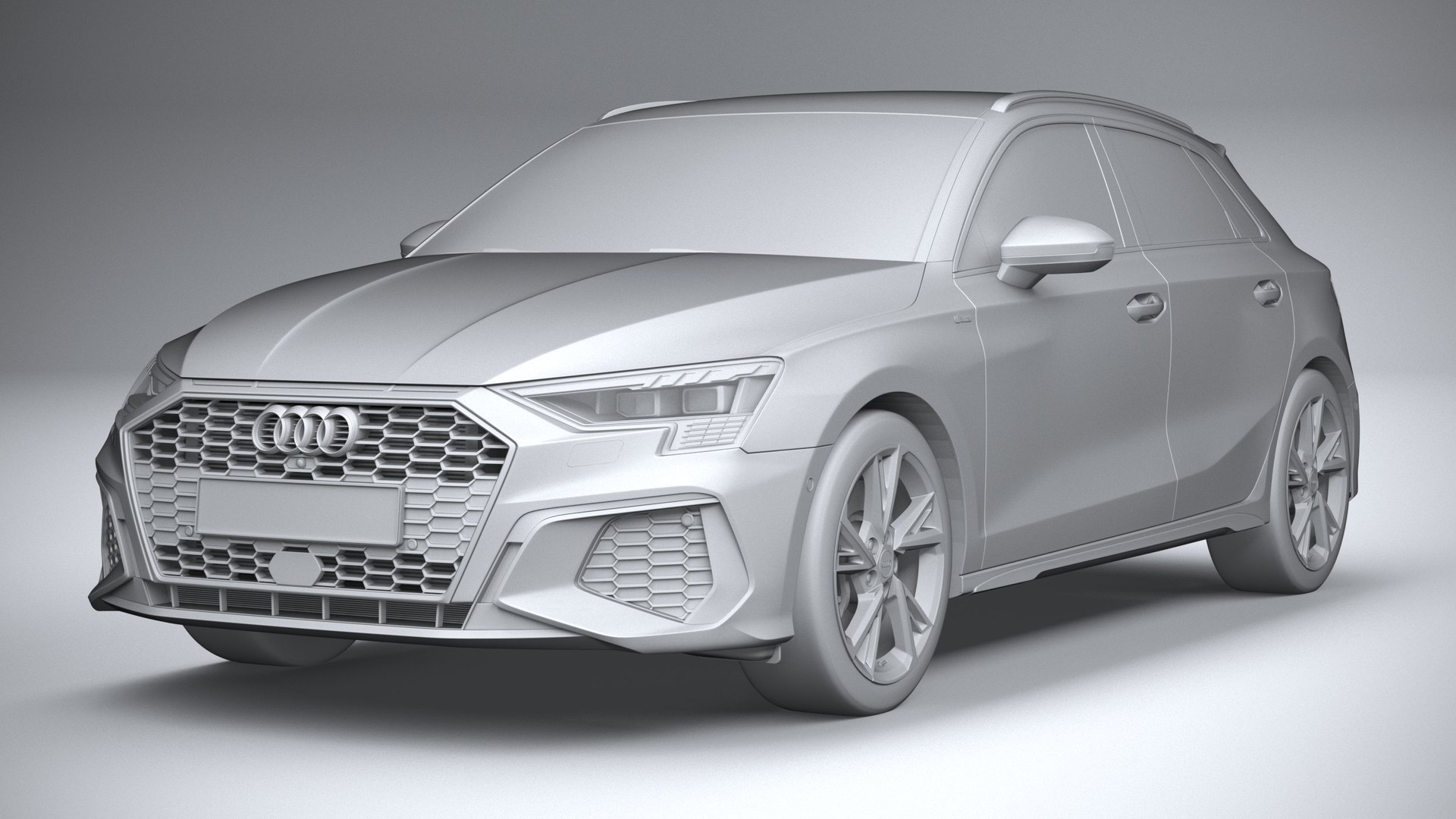 Audi a3 s-line 3D model - TurboSquid 1537010