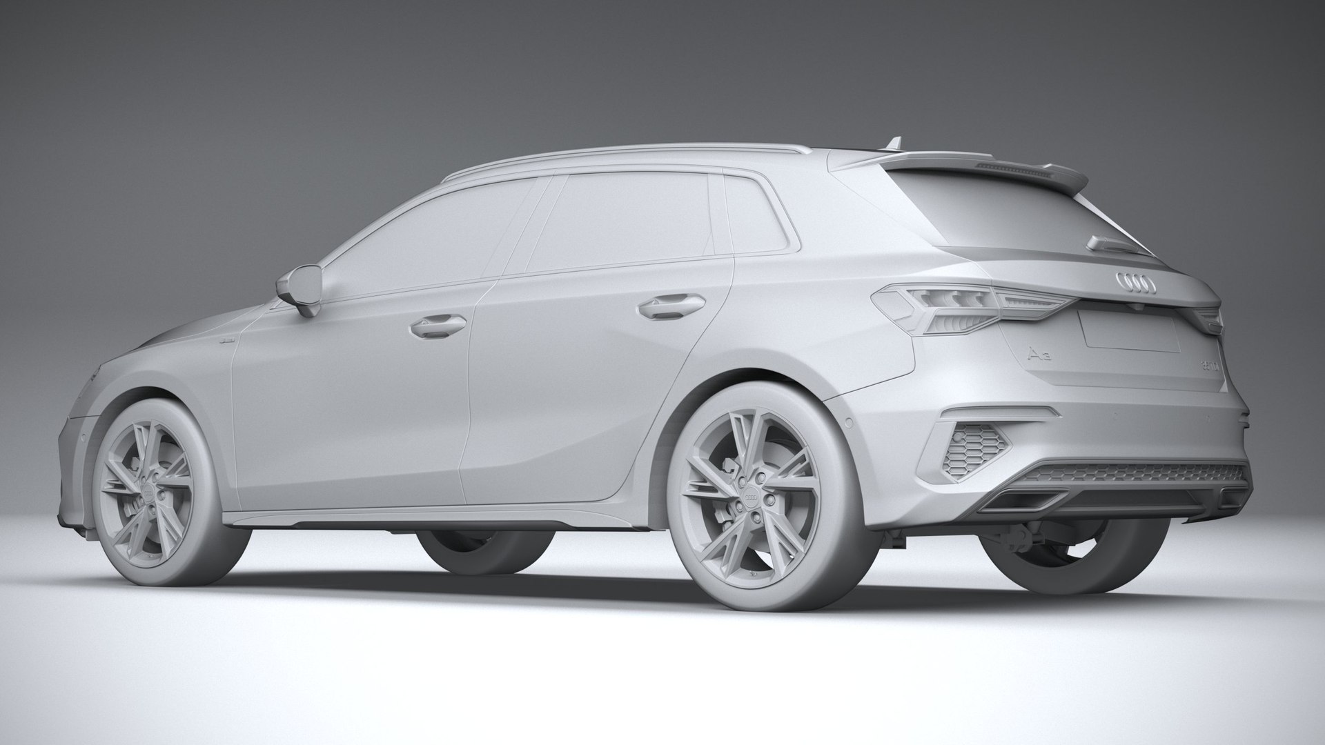 Audi a3 s-line 3D model - TurboSquid 1537010