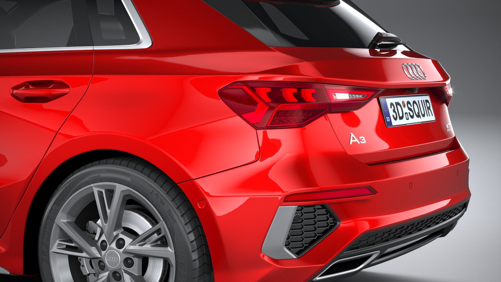 Audi A3 S-line 3D Model - TurboSquid 1537010