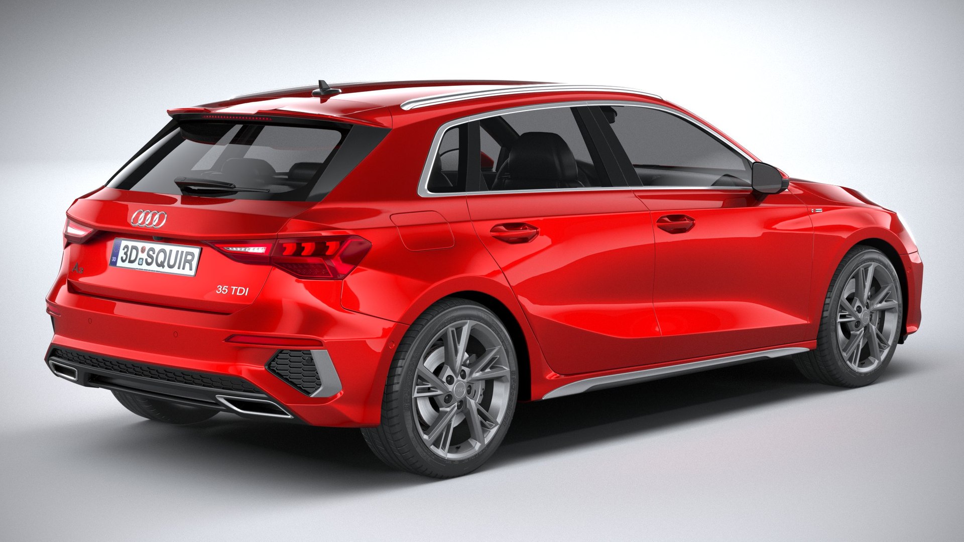 Audi A3 S-line 3D Model - TurboSquid 1537010