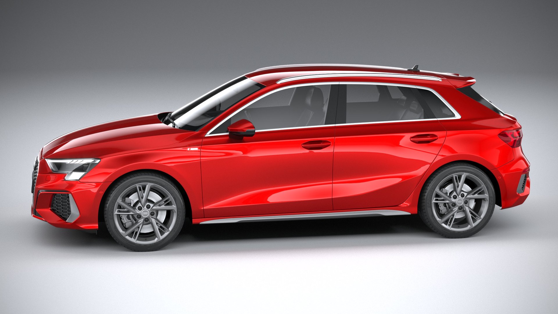 Audi A3 S-line 3D Model - TurboSquid 1537010