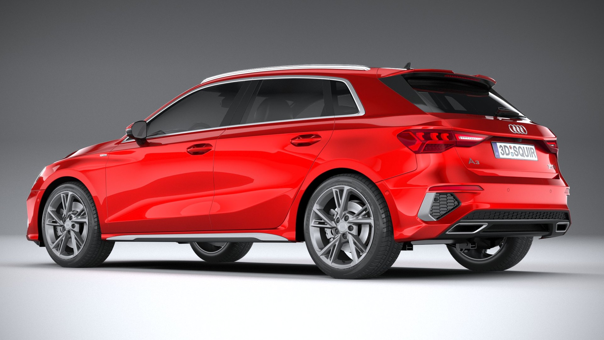 Audi A3 S-line 3D Model - TurboSquid 1537010