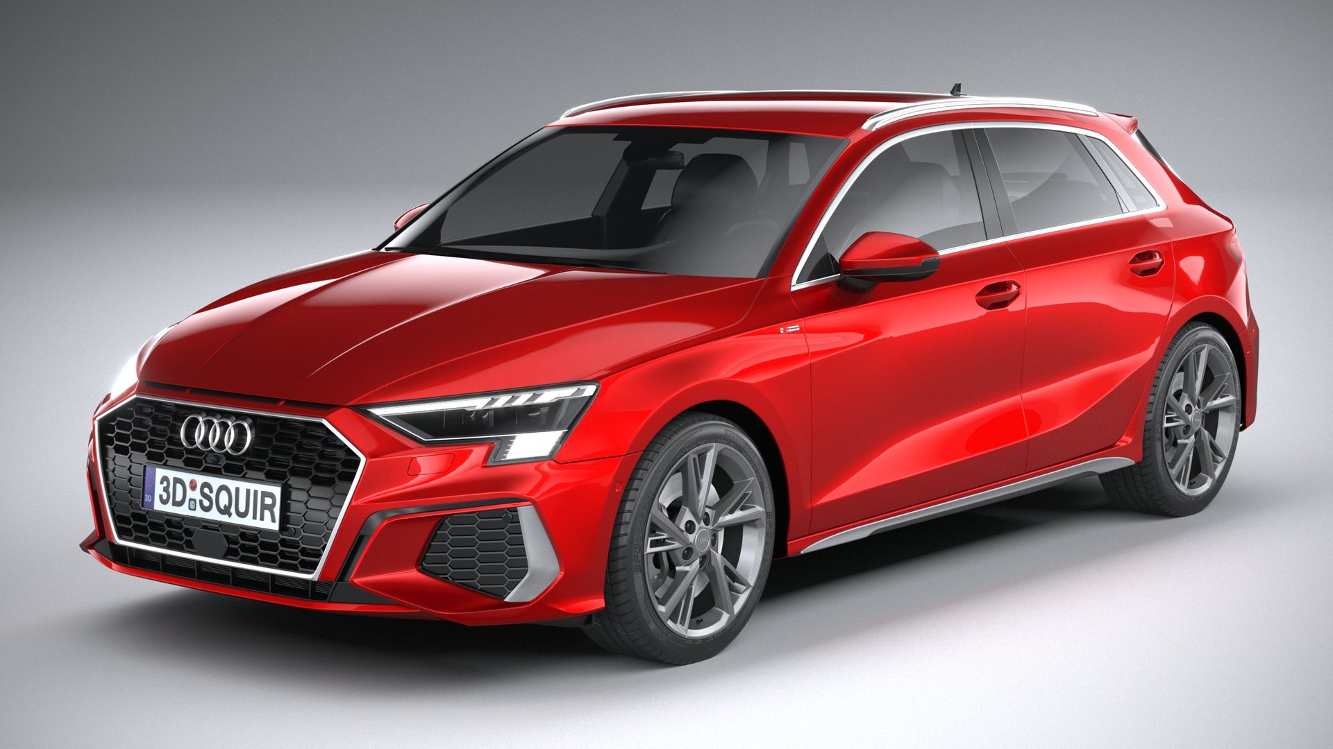 Audi A3 S-line 3D Model - TurboSquid 1537010