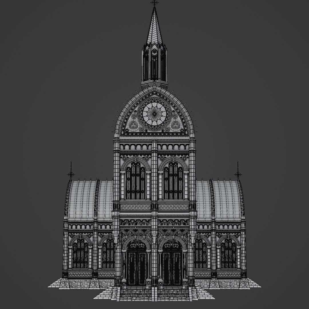 GOTHIC MODULAR BUILDING 5 Model - TurboSquid 2315035