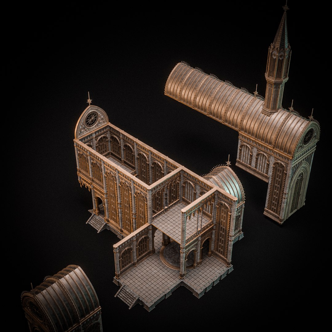 GOTHIC MODULAR BUILDING 5 Model - TurboSquid 2315035
