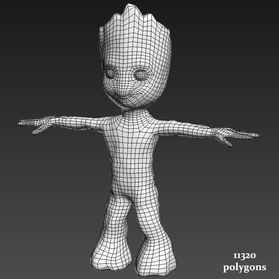 3D Groot - TurboSquid 1464308