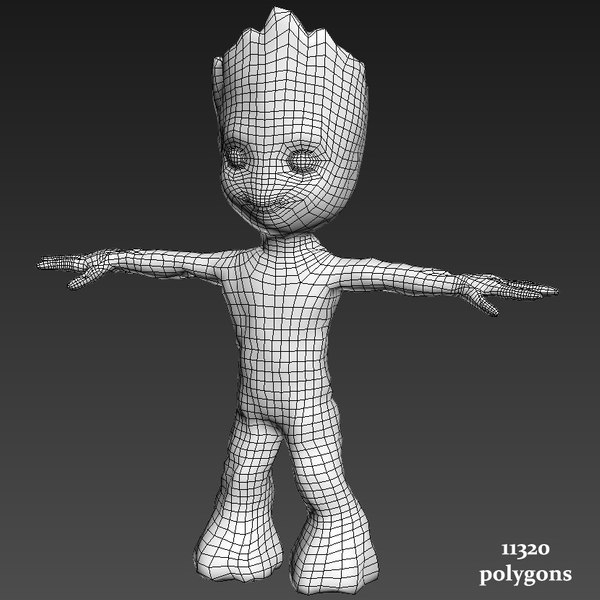 3D groot - TurboSquid 1464308