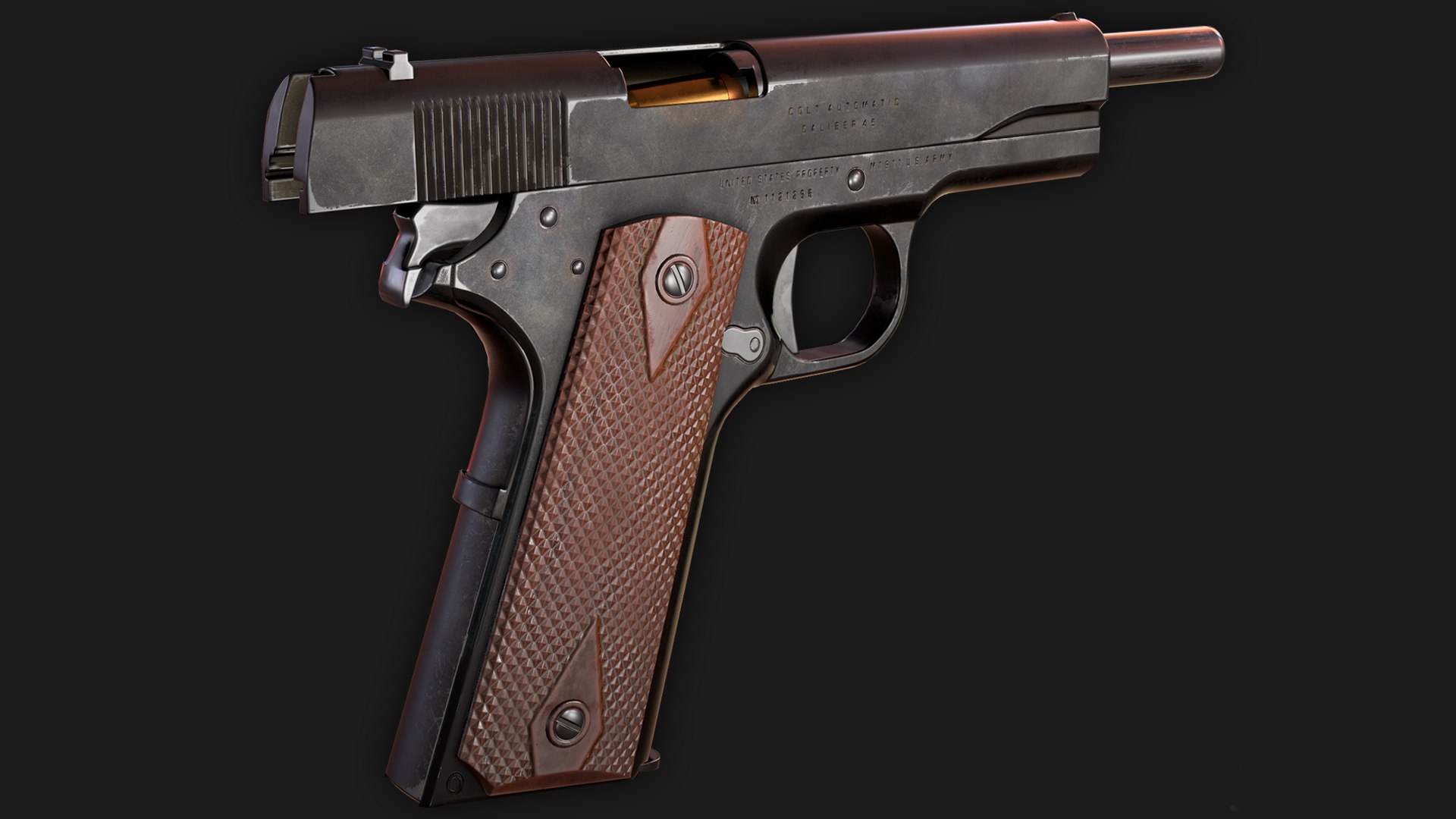 M1911 3D - TurboSquid 1235380