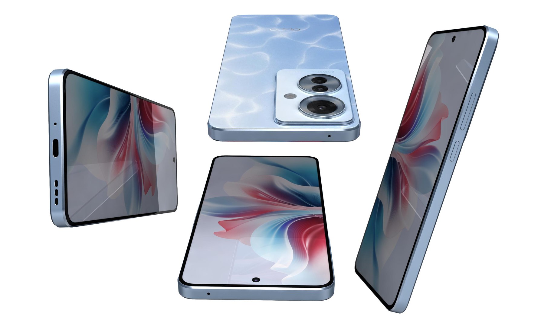 3D Oppo Reno 11 F Blue - TurboSquid 2200739