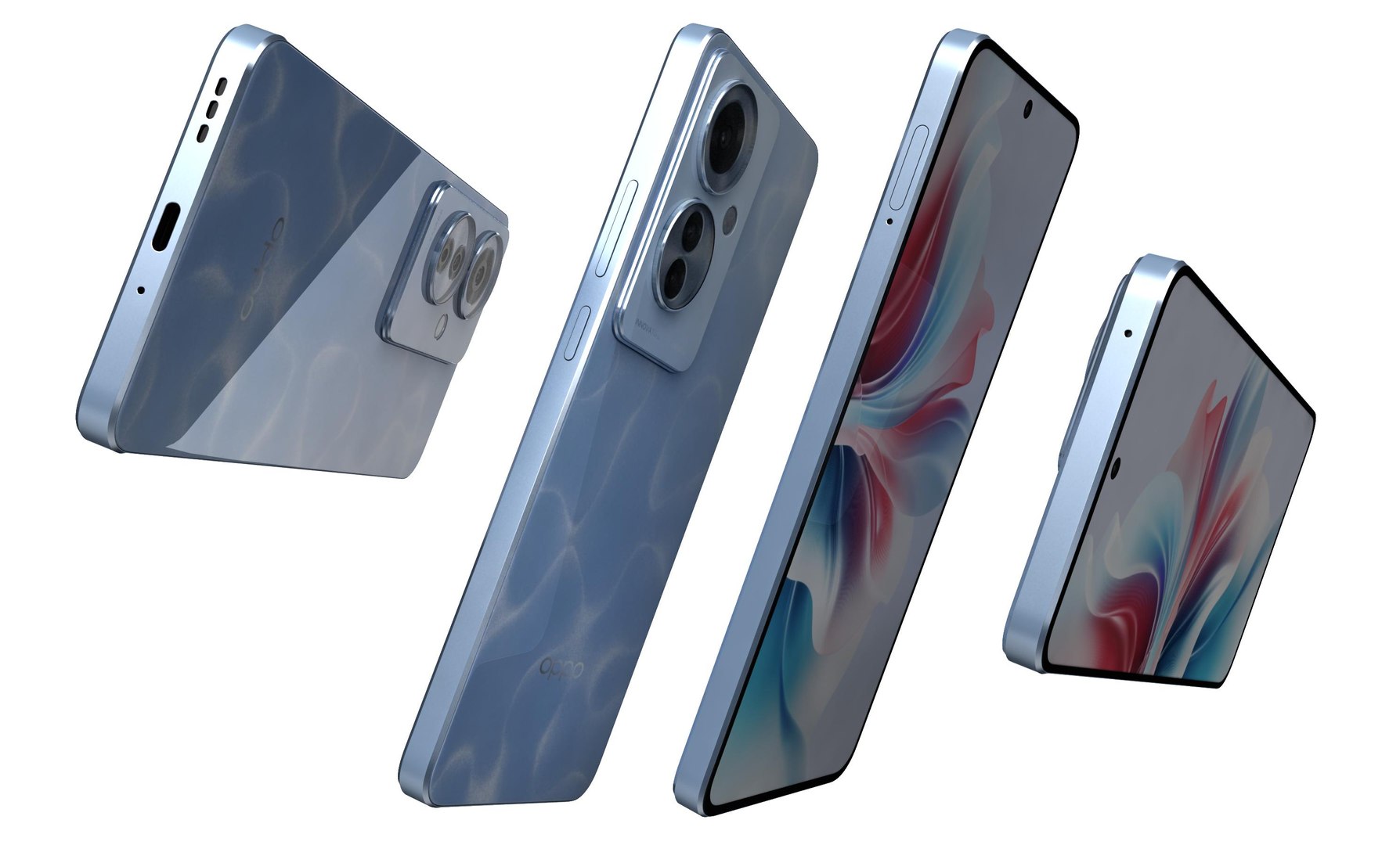 3D Oppo Reno 11 F Blue - TurboSquid 2200739