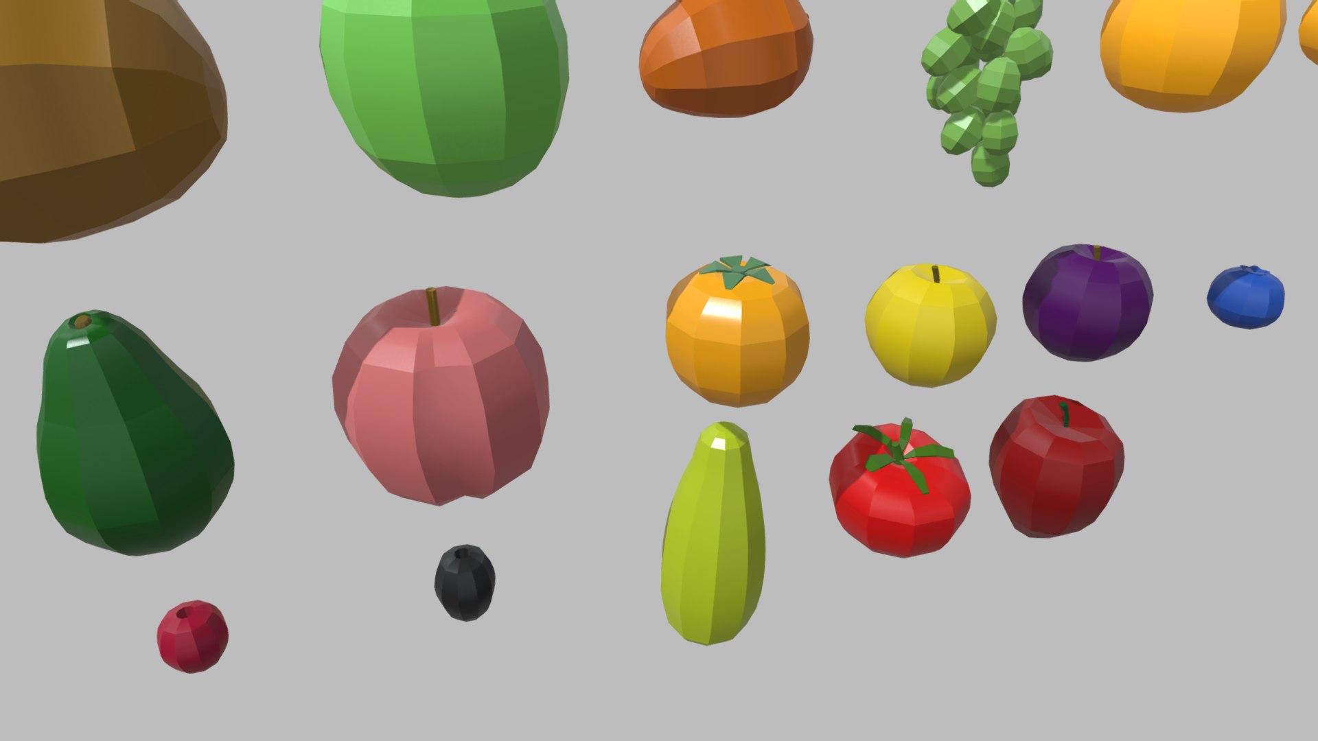 Low Poly Fruit Pack 3D Model - TurboSquid 2044772