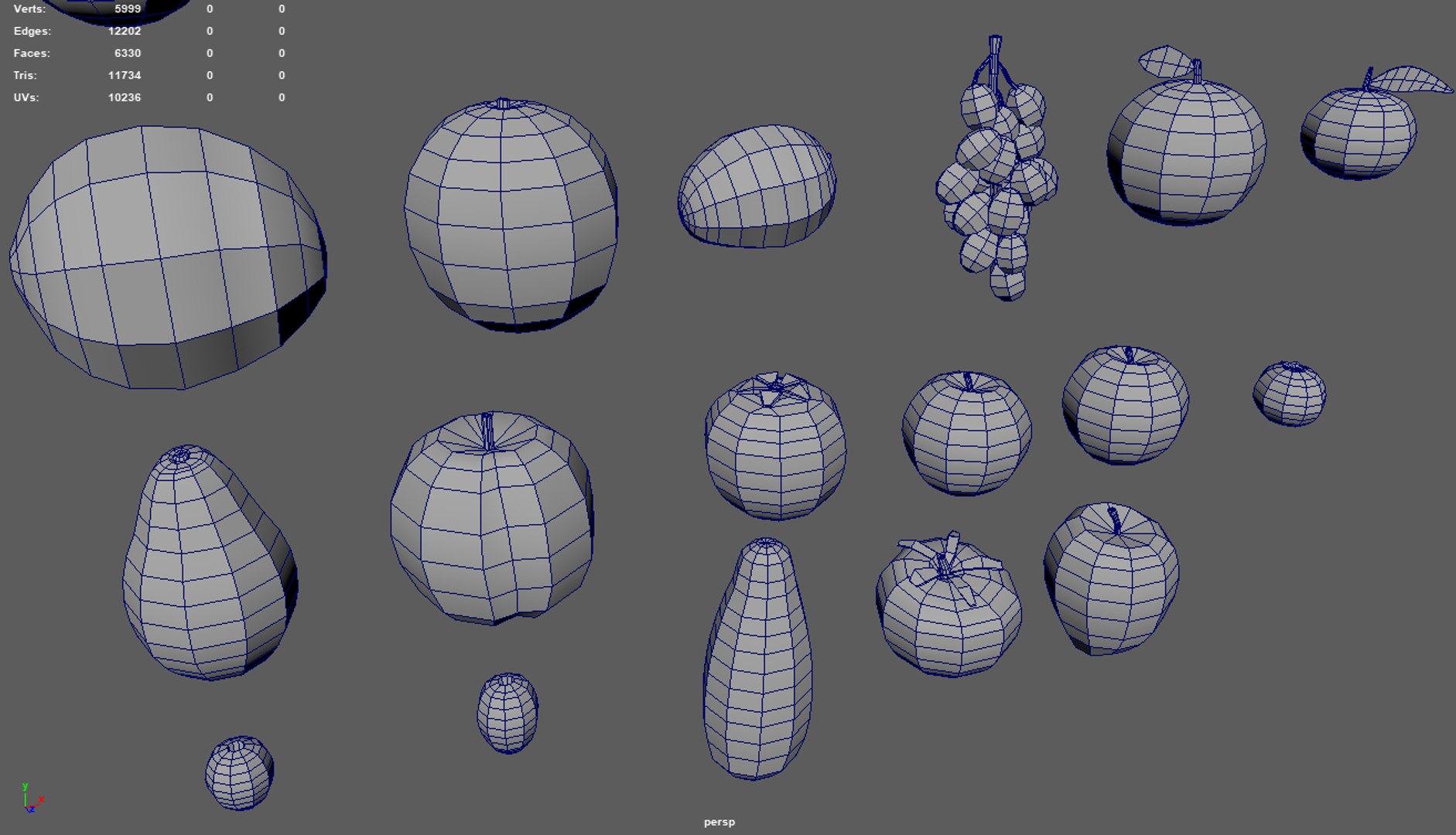 Low Poly Fruit Pack 3D Model - TurboSquid 2044772