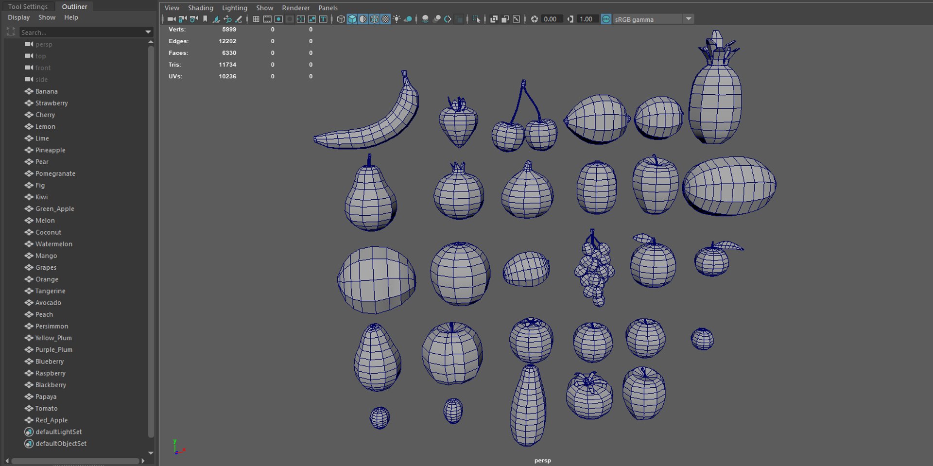 Low Poly Fruit Pack 3D Model - TurboSquid 2044772