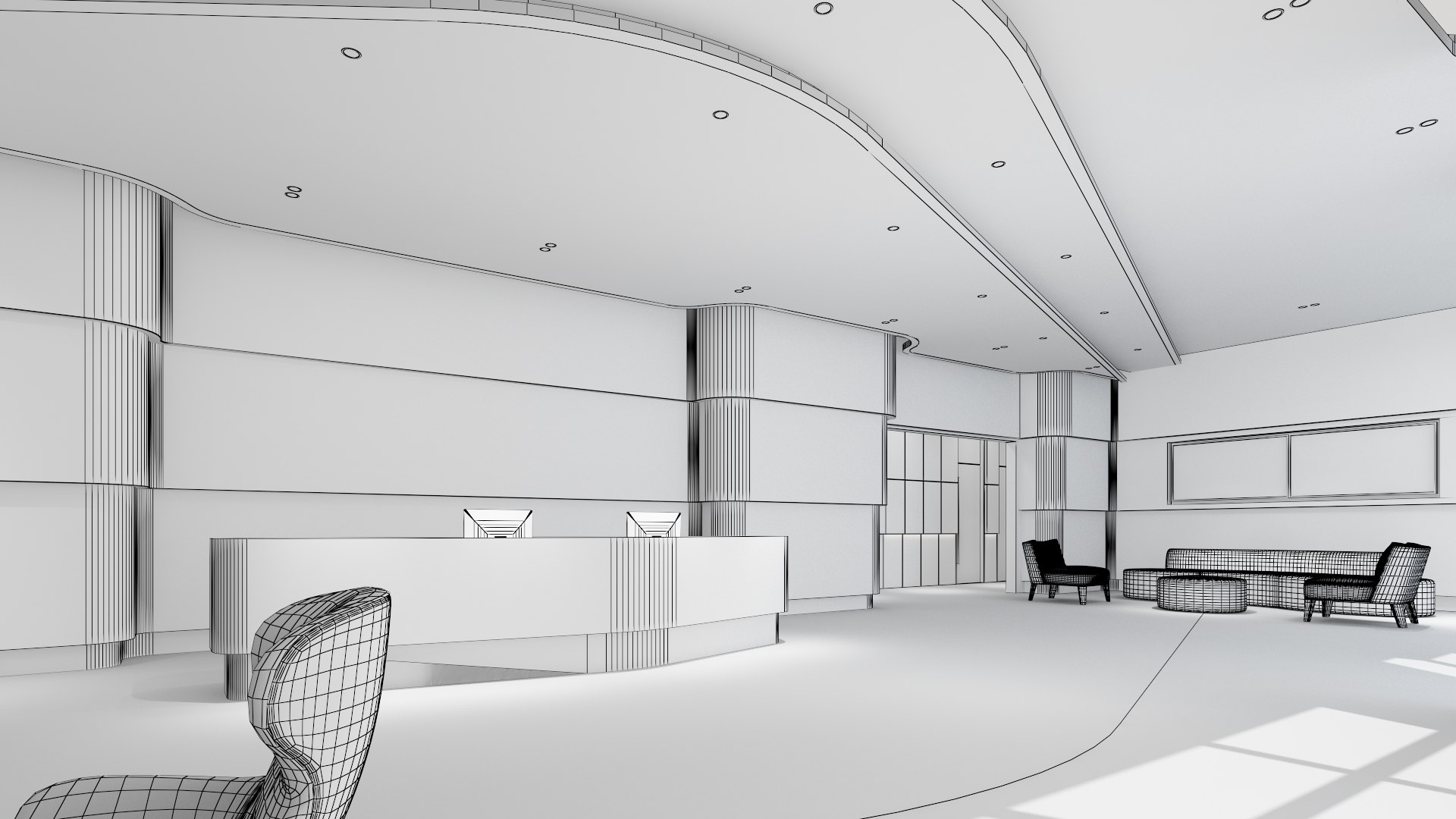 Lobby Reception Collection 03 3D - TurboSquid 2276561