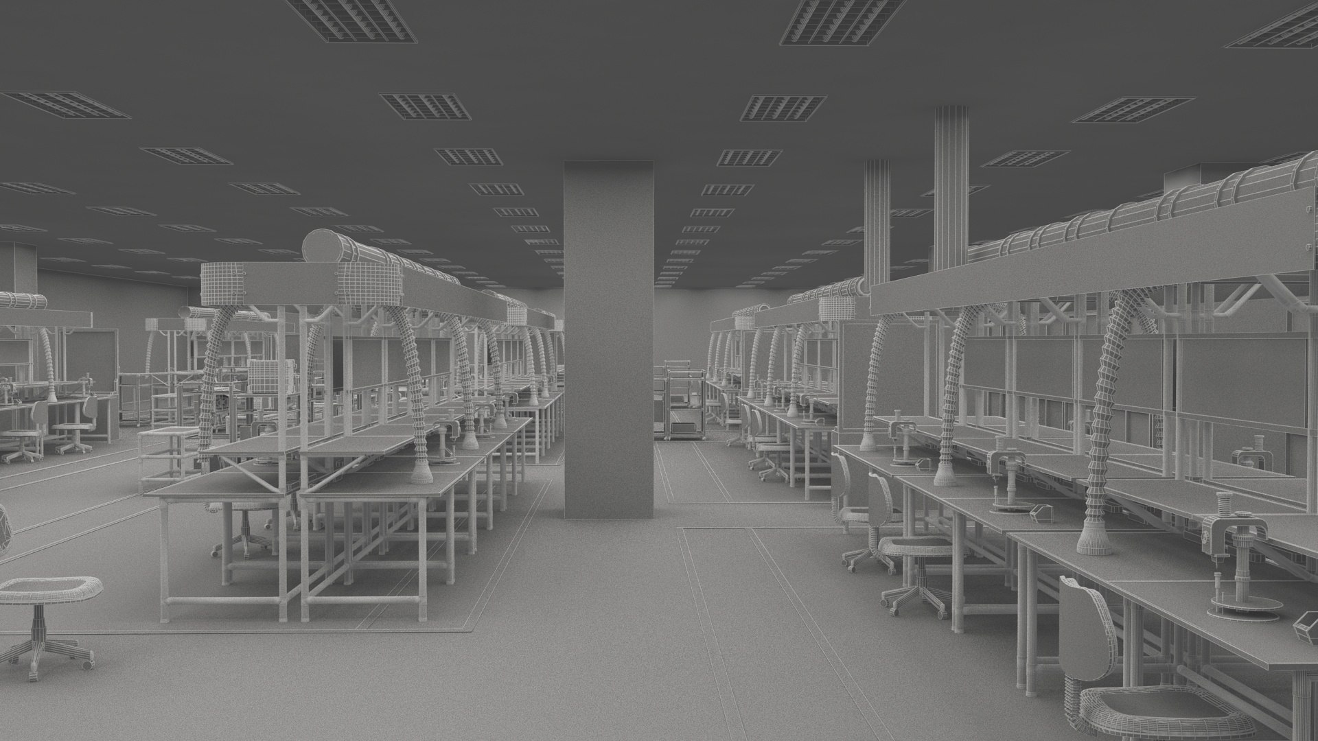 3D Factory Production Line Scenario Model - TurboSquid 2038494