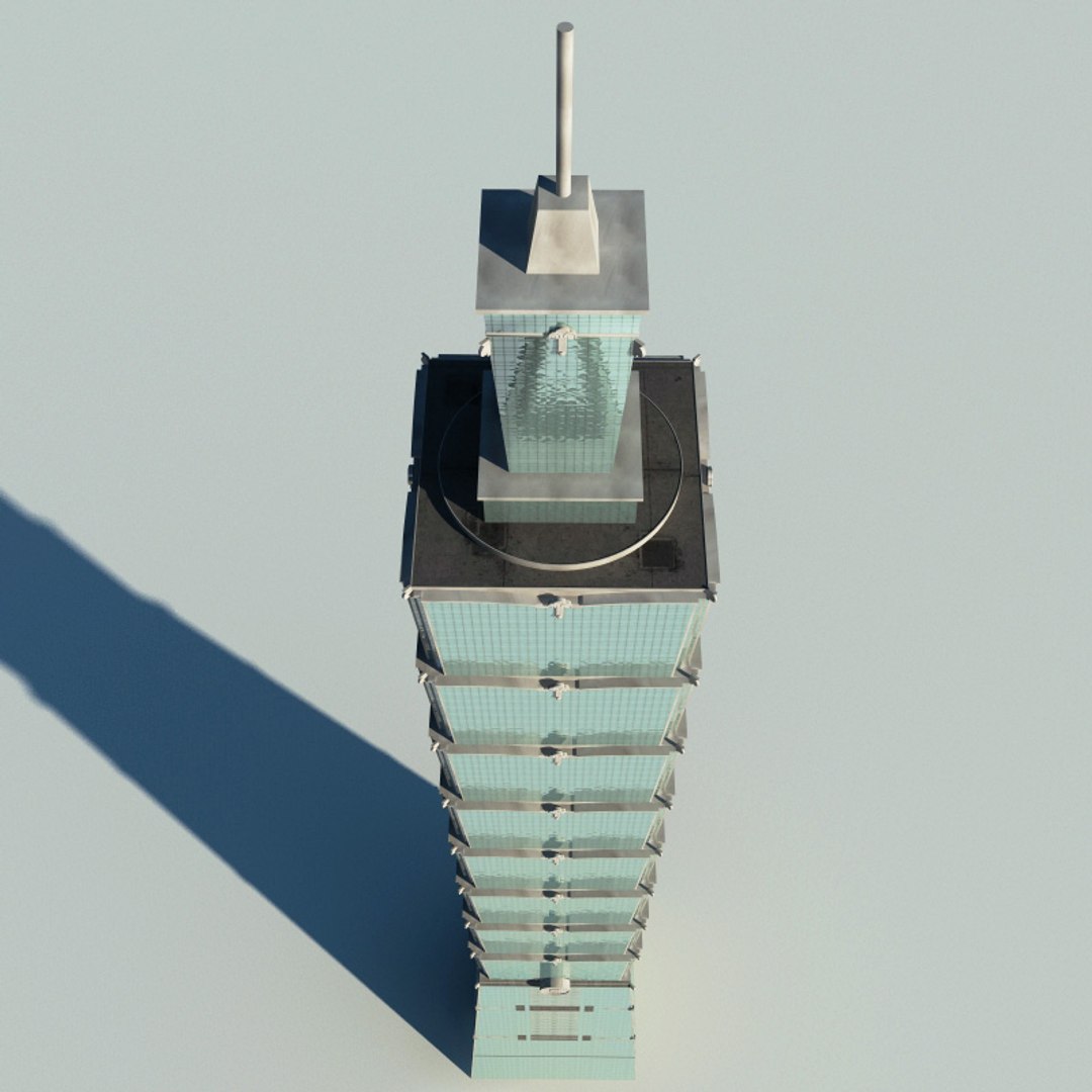 Taipei 101 Tower 3d Model