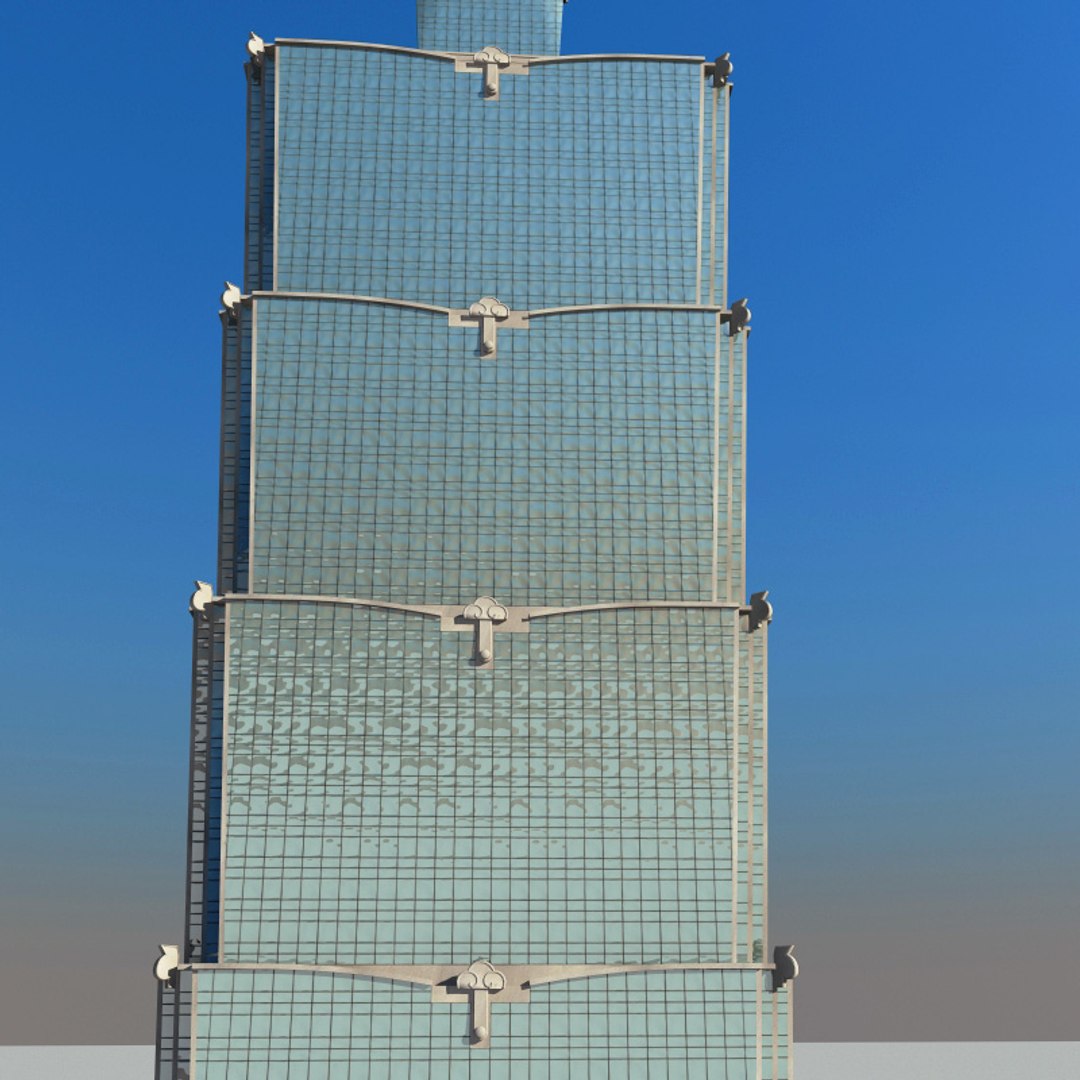Taipei 101 Tower 3d Model