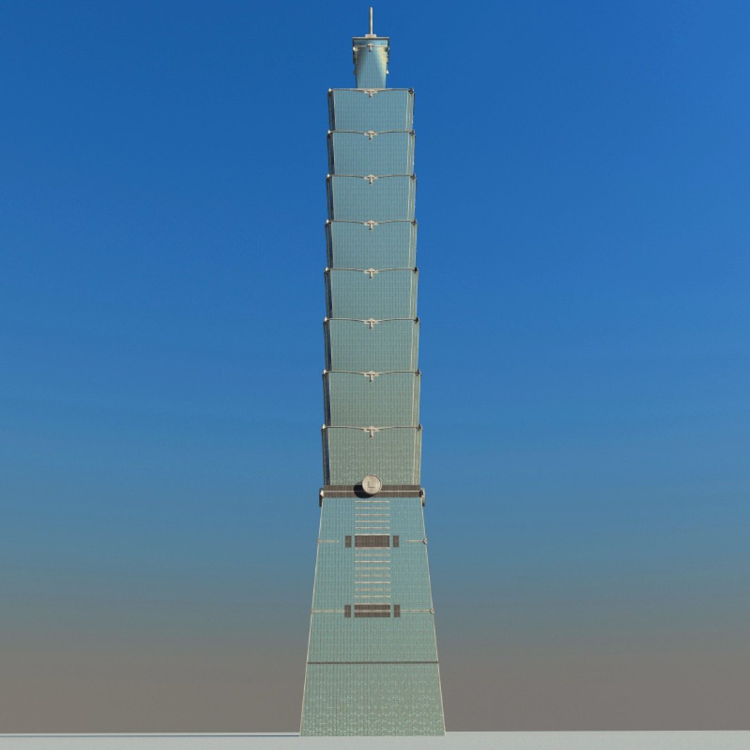 Taipei 101 Tower 3d Model