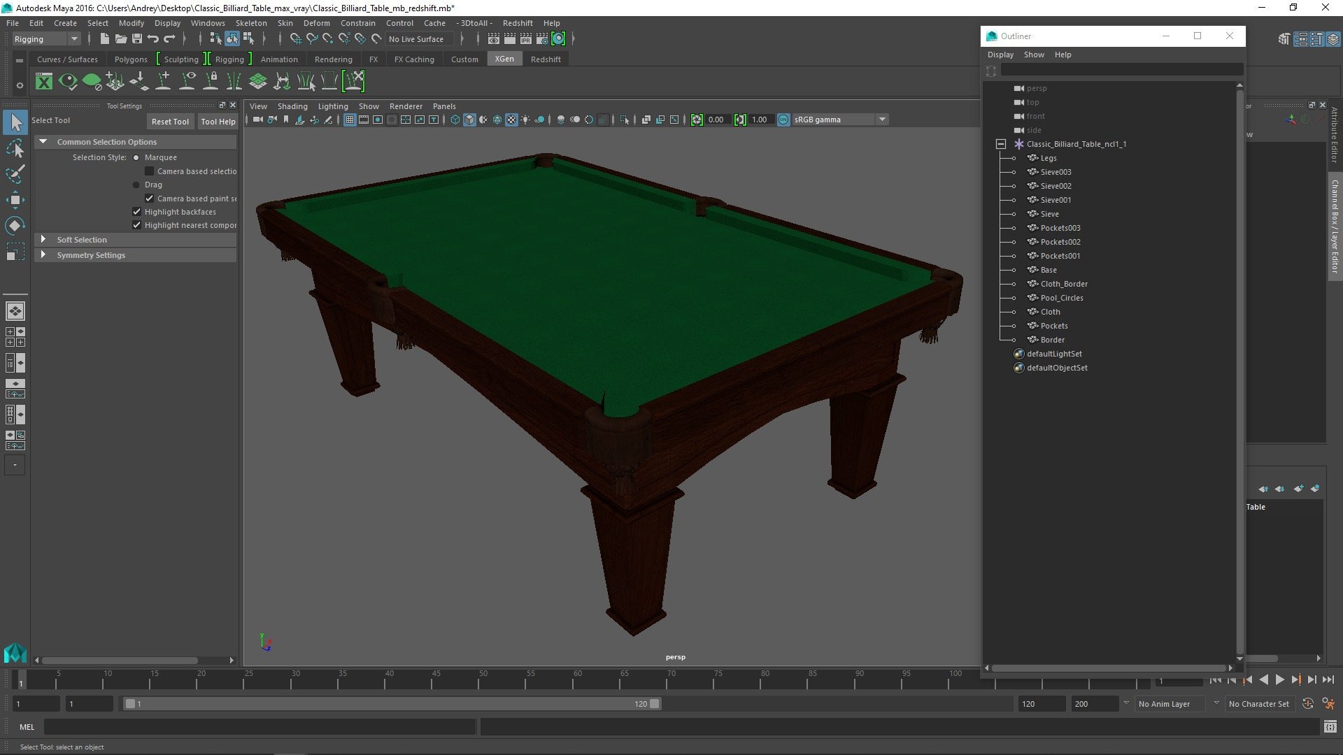 3D Classic Billiard Table - TurboSquid 2246850