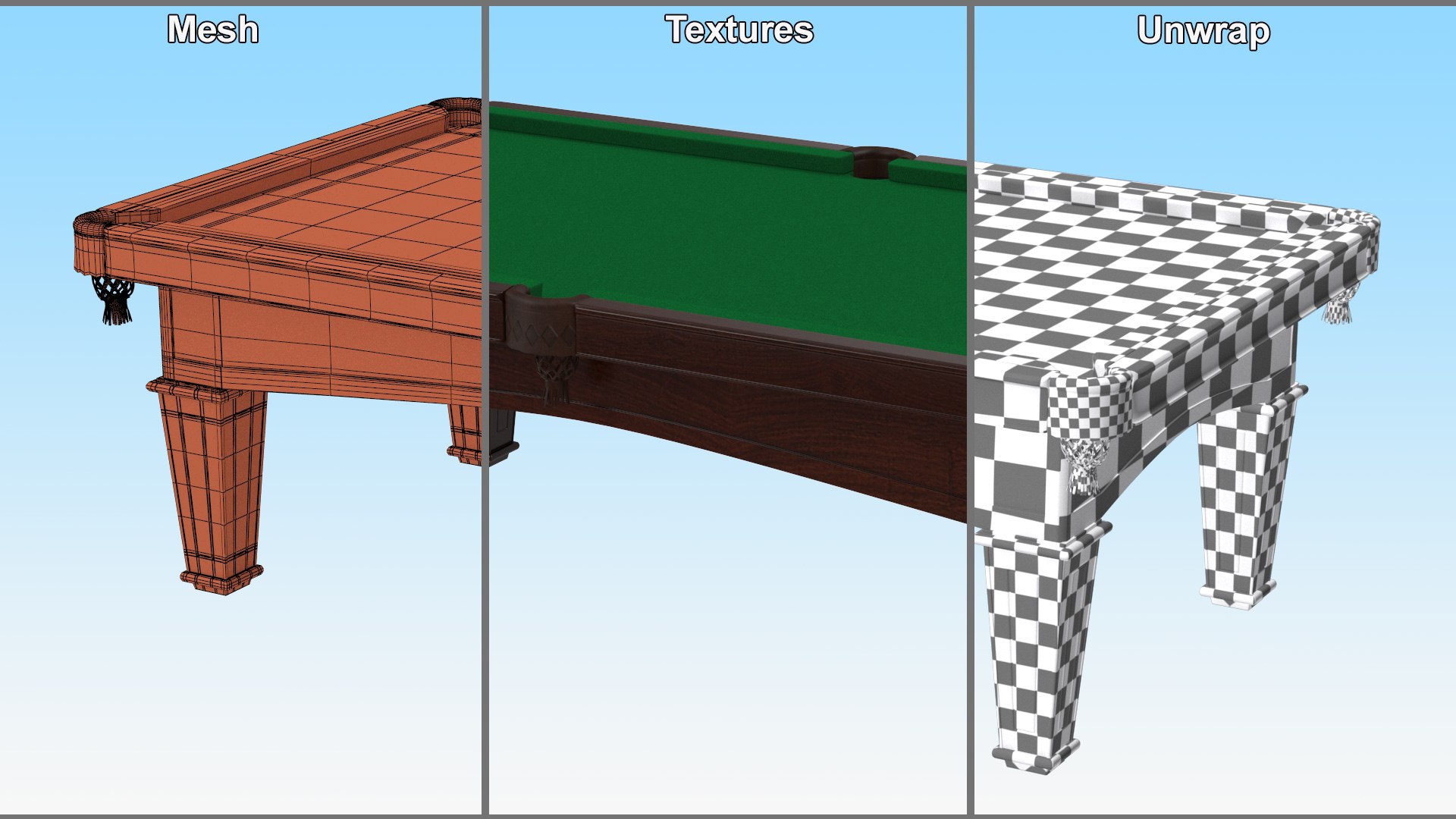 3D Classic Billiard Table - TurboSquid 2246850